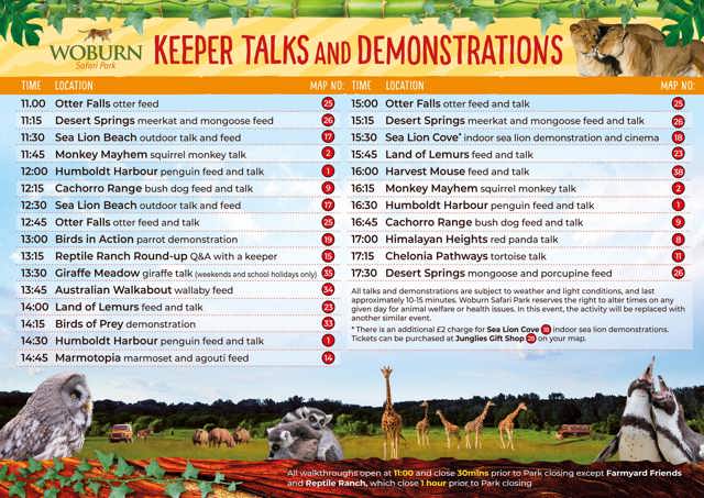 Keeper Talks & Demonstrations | Woburn Safari Park